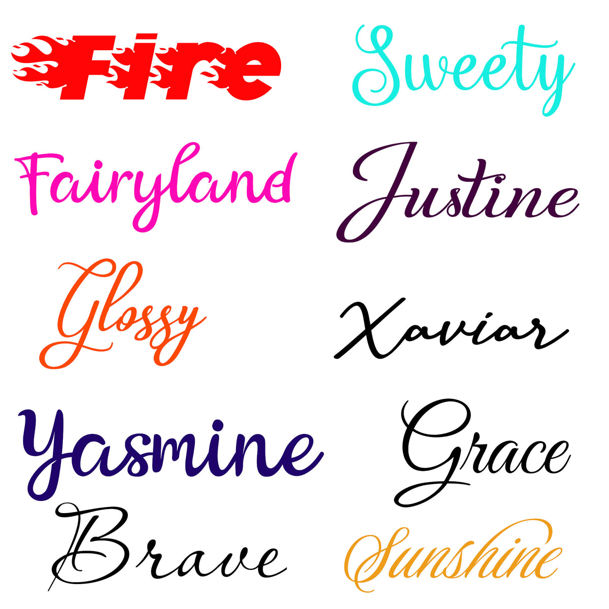 Custom Name Decal – Shay's Creative Expression